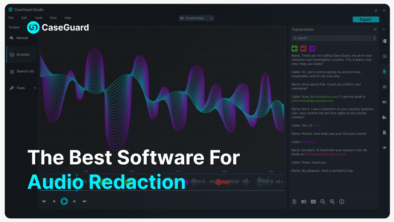 Best AI Audio Redaction Software