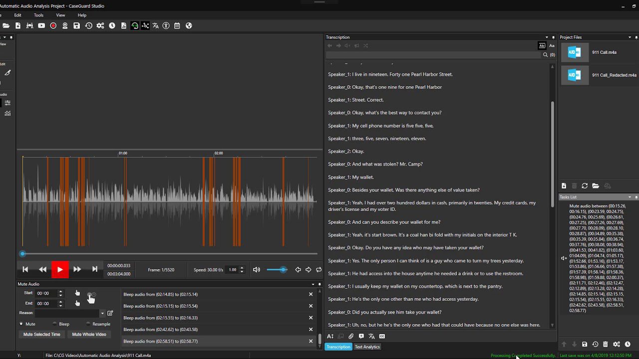 CaseGuard | Análisis de Audio y Redacción Automática