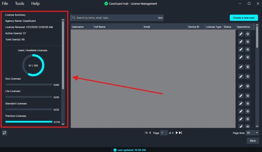 CaseGuard | How to: The Easiest Way to Manage Licenses in CaseGuard Hub